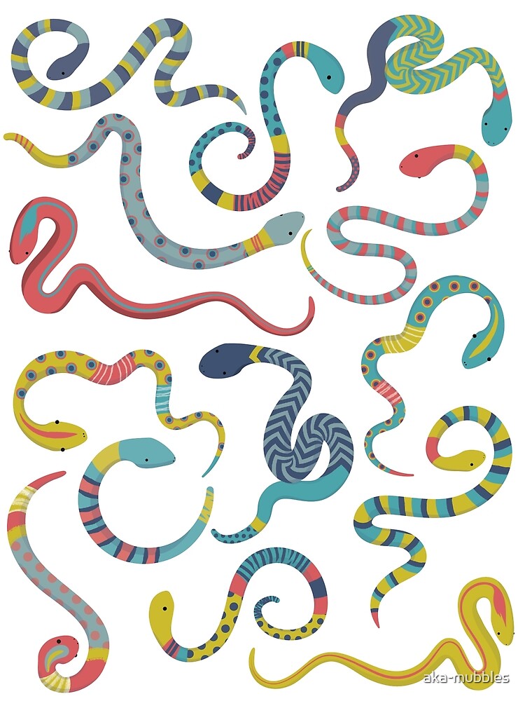 "Calypso Snakes" Poster for Sale by aka-mubbles | Redbubble