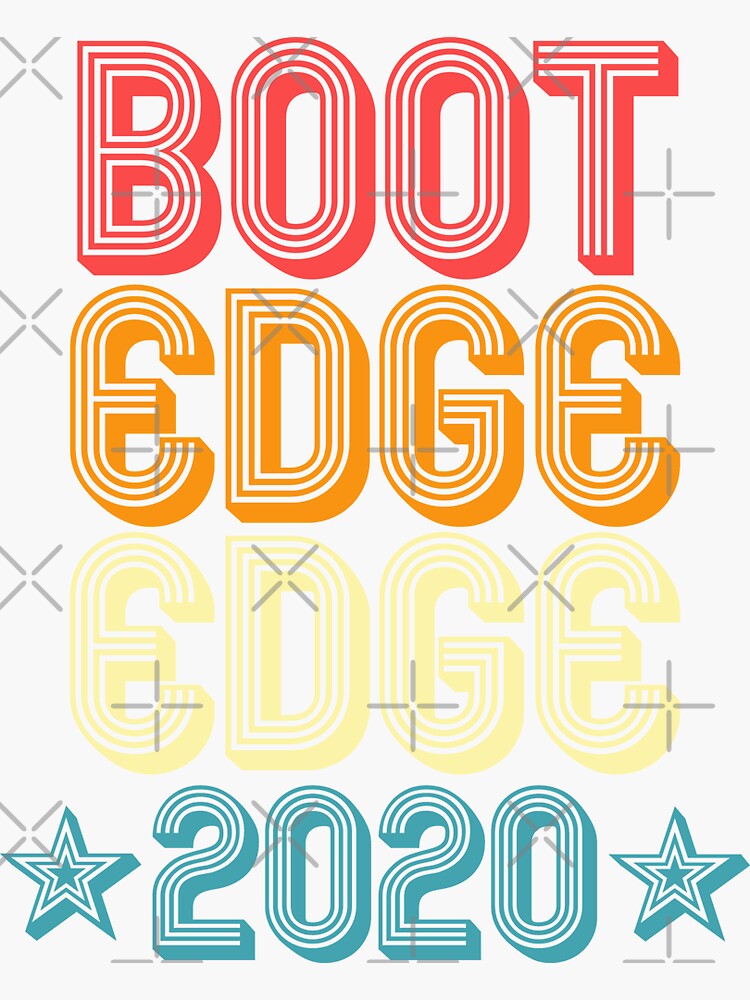 "Boot Edge Edge - Star" Sticker for Sale by Thelittlelord | Redbubble