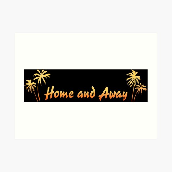 "Retro Home And Away Logo" Art Print for Sale by chrismick42 | Redbubble