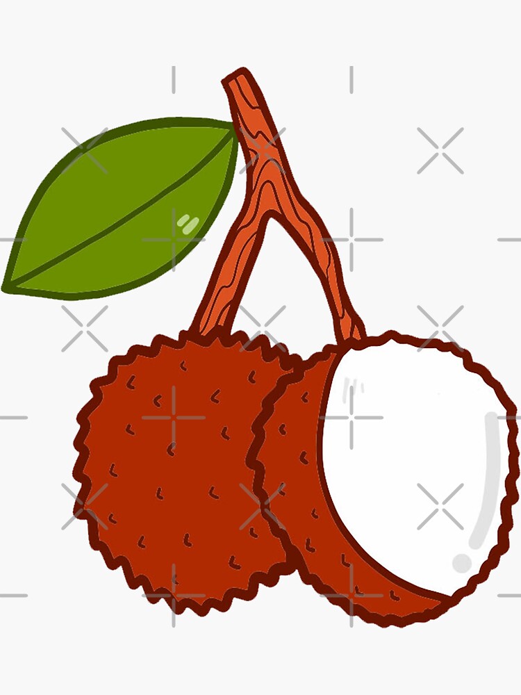 "Lychee" Sticker for Sale by jjsealion | Redbubble
