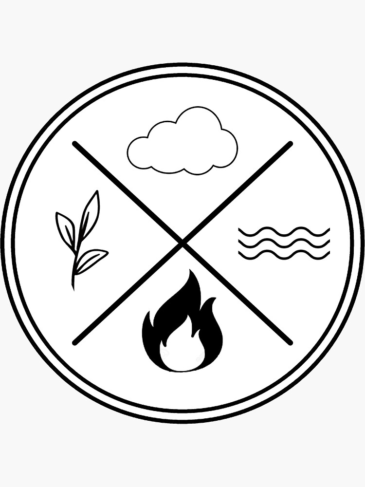 "elements logo" Sticker for Sale by kxmmieeee | Redbubble