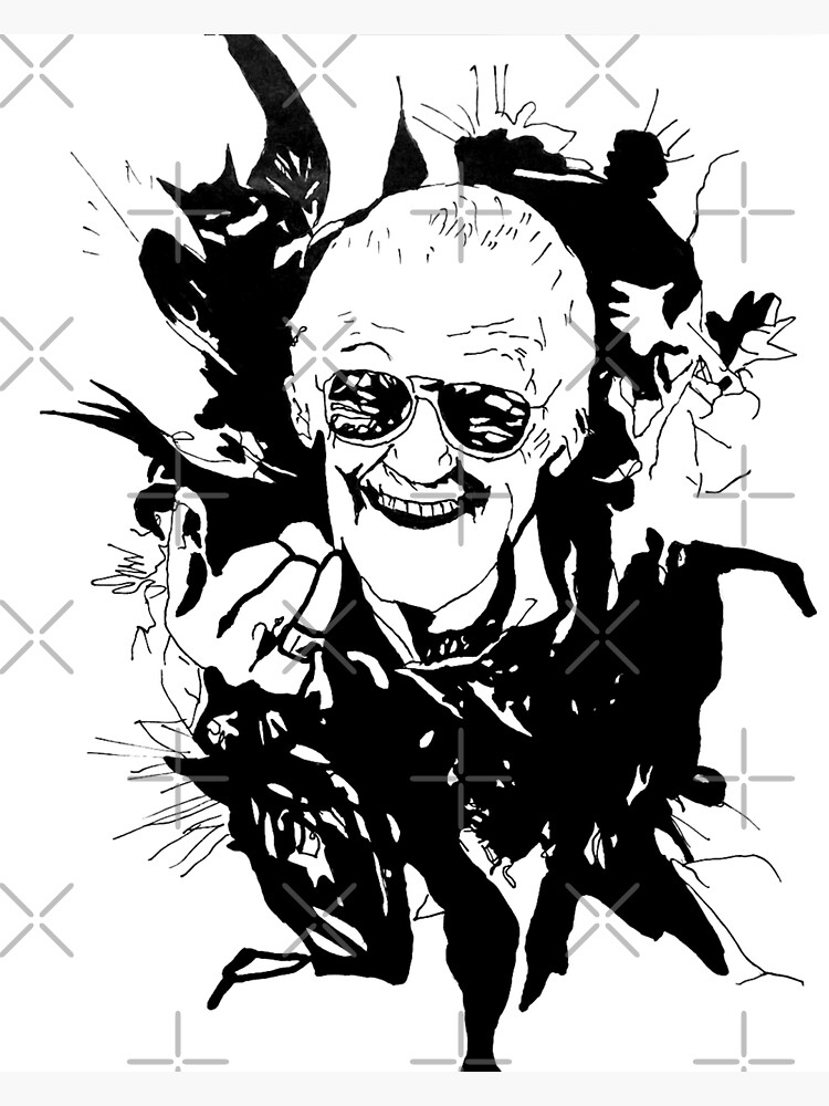 "Stan Lee" Sticker by RkskArt | Redbubble