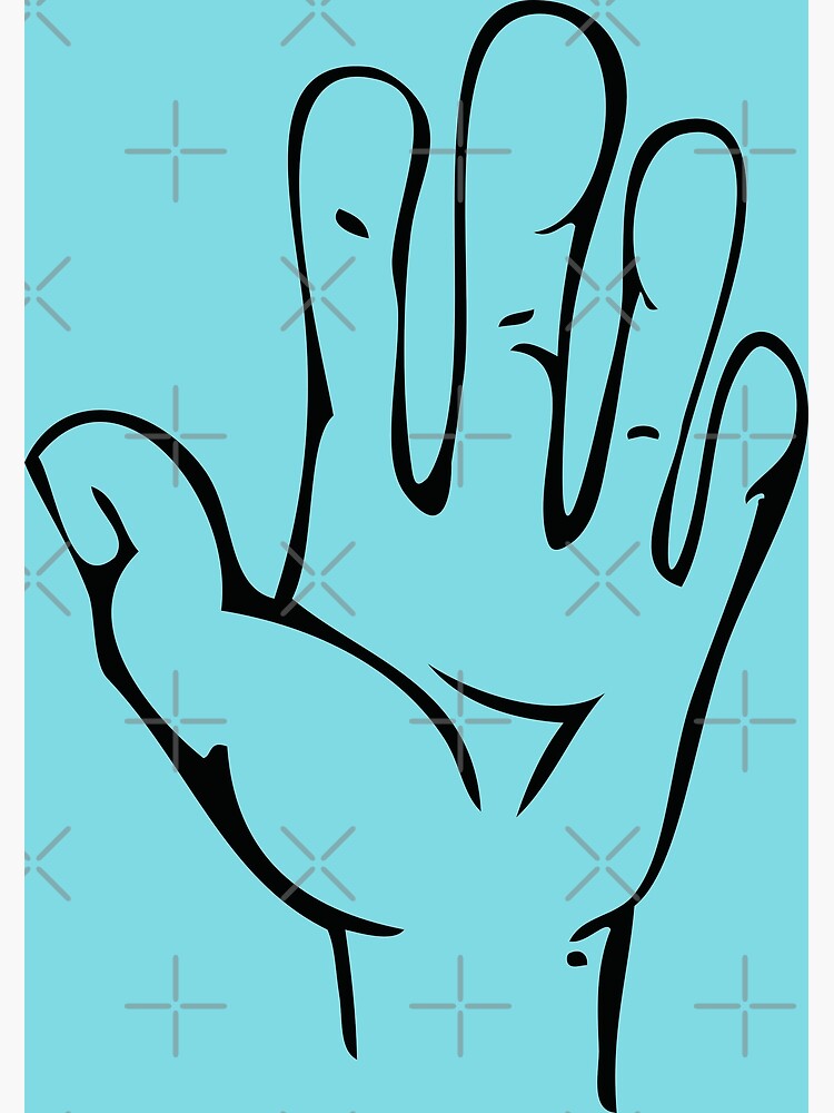 "Cartoon Hand Line Drawing" Poster by THPStock | Redbubble