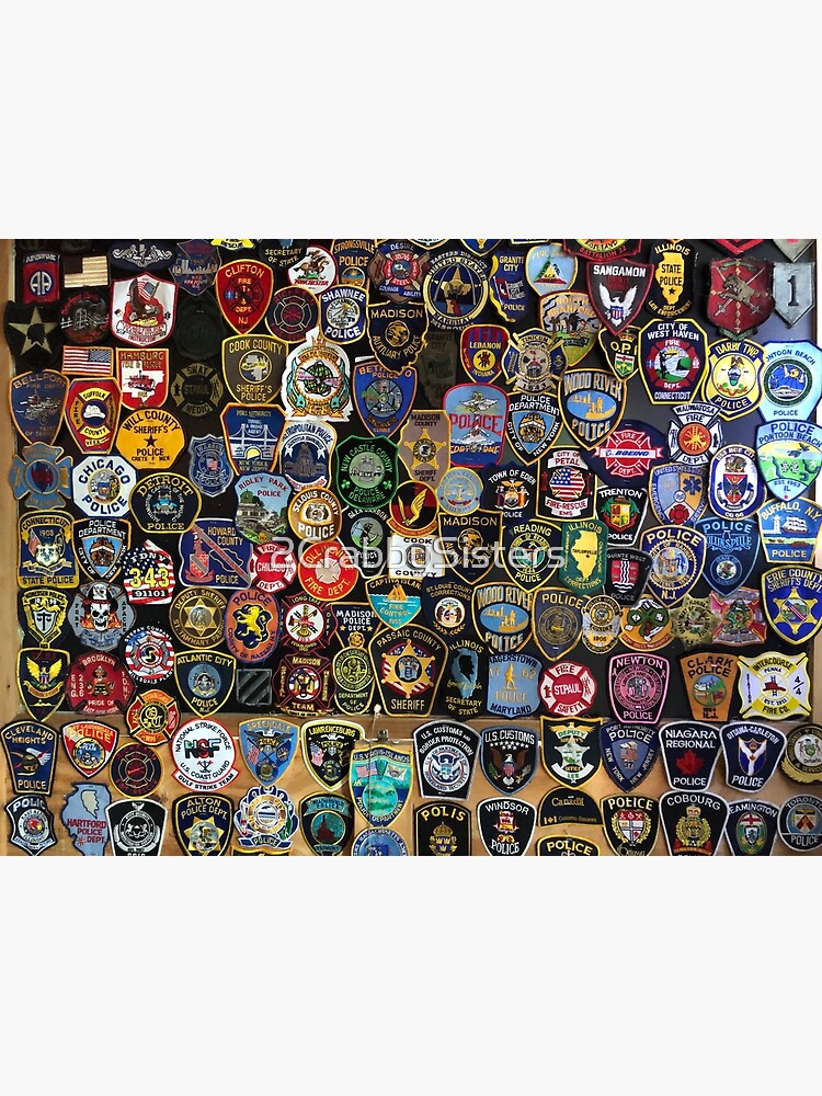 "Law Enforcement Patches from All Over the World!" Art Print for Sale ...