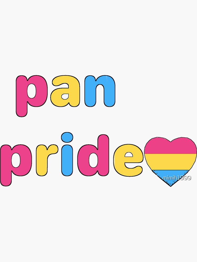 "Pan Pride" Sticker by mimih1999 | Redbubble