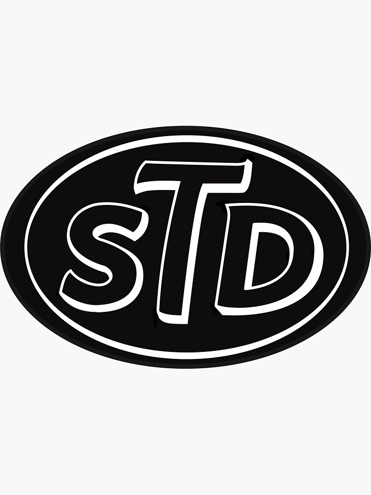 "STD Logo" Sticker for Sale by AlienStickers | Redbubble