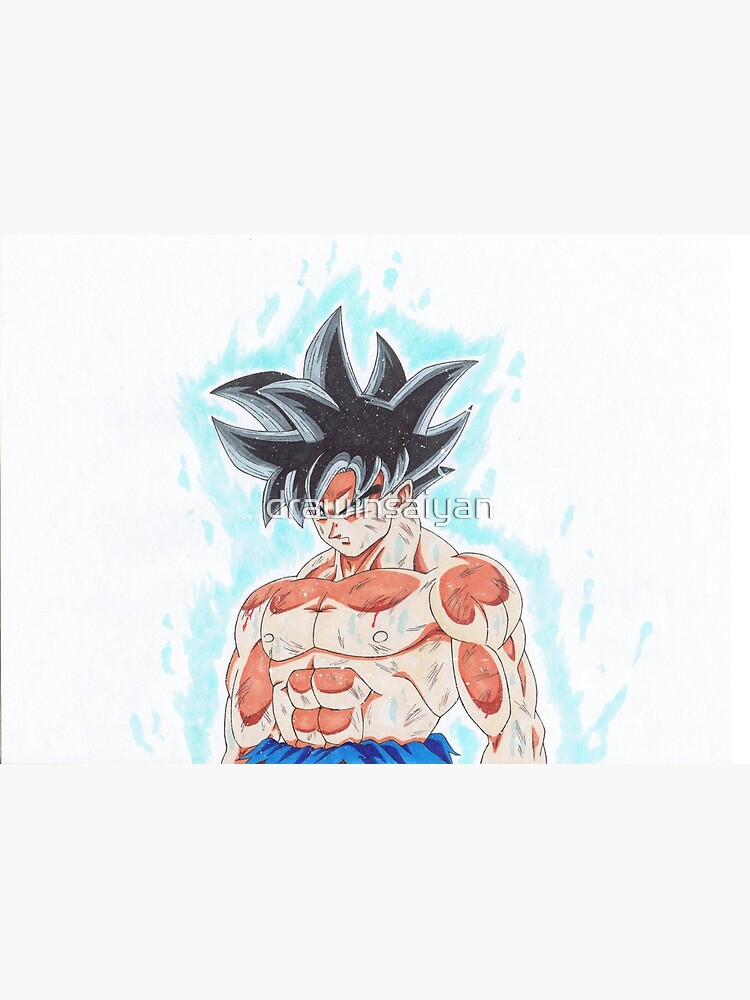 "Goku Ultra Instinct" Poster by drawinsaiyan | Redbubble