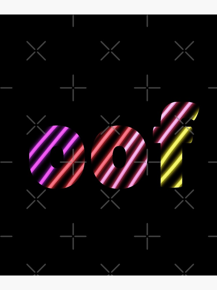 "oof - 90s kids vaporwave big oof lasers" Poster by GrasslandDesign ...