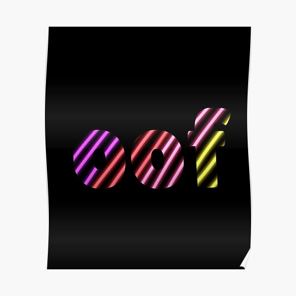 "oof - 90s kids vaporwave big oof lasers" Poster by GrasslandDesign ...