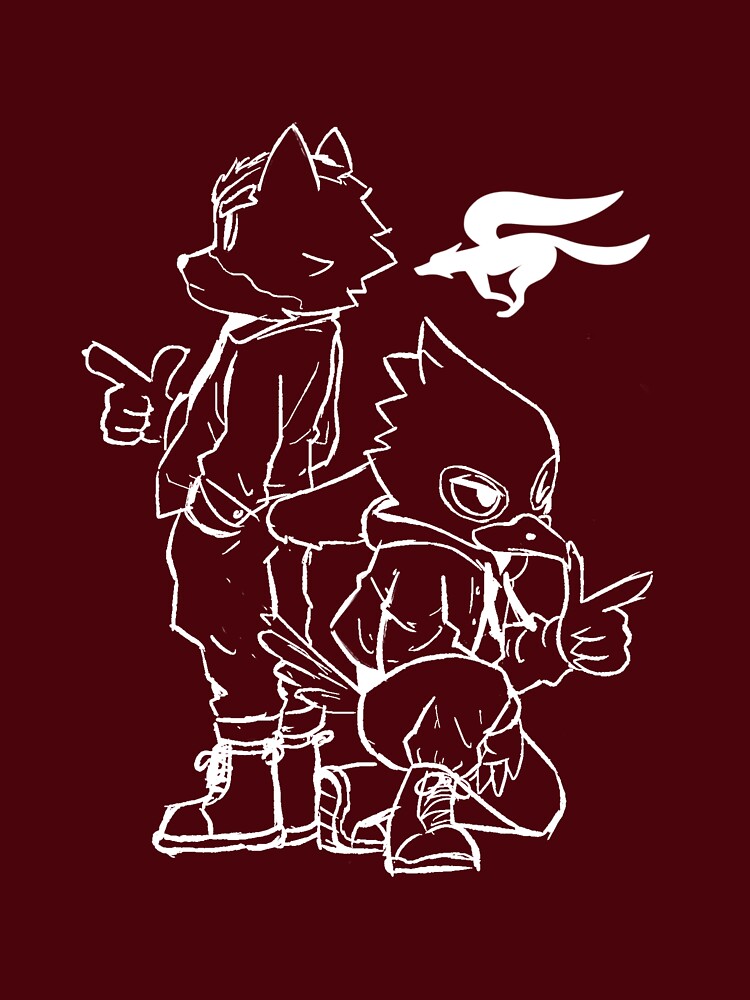 "Fox and Falco" Essential T-Shirt for Sale by peasART | Redbubble