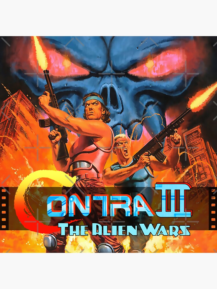 "Contra 3 Movie poster" Sticker for Sale by Wizardofpizza | Redbubble