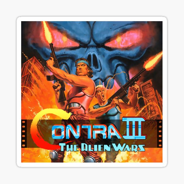 "Contra 3 Movie poster" Sticker for Sale by Wizardofpizza | Redbubble