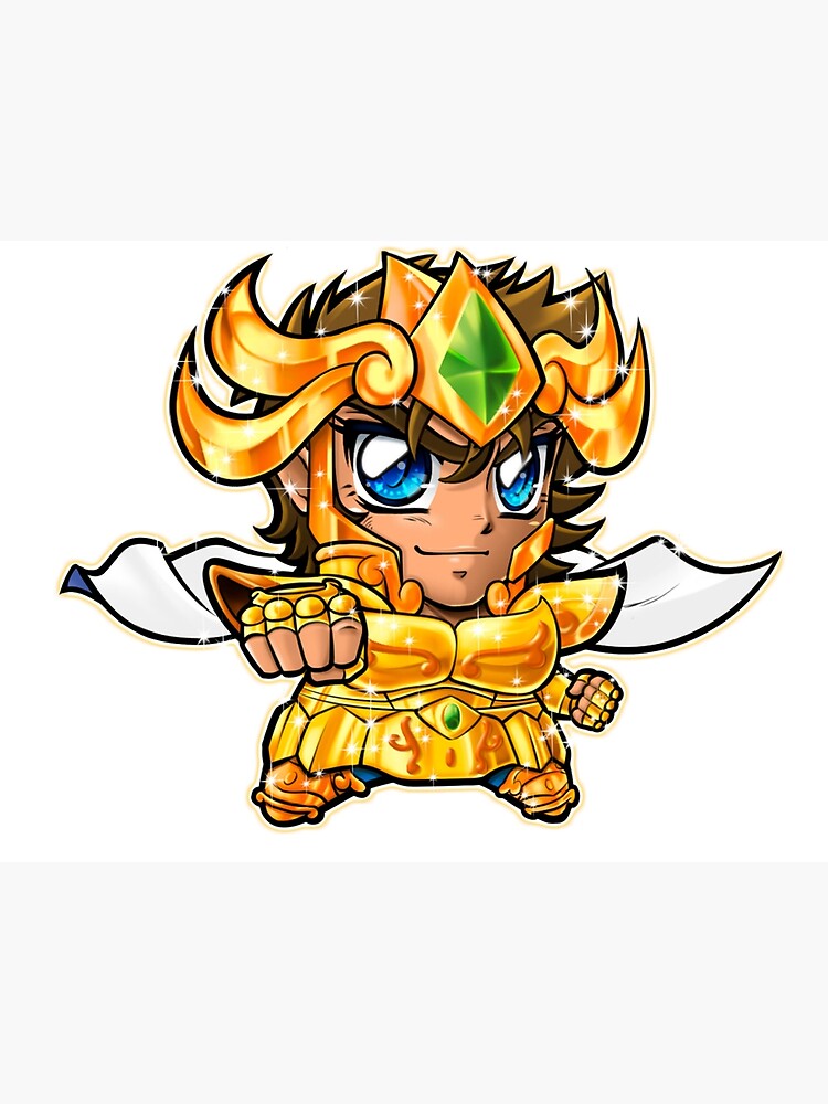 "Aiolia Leo Chibi Saint Seiya Knights Of the Zodiac." Poster by ...