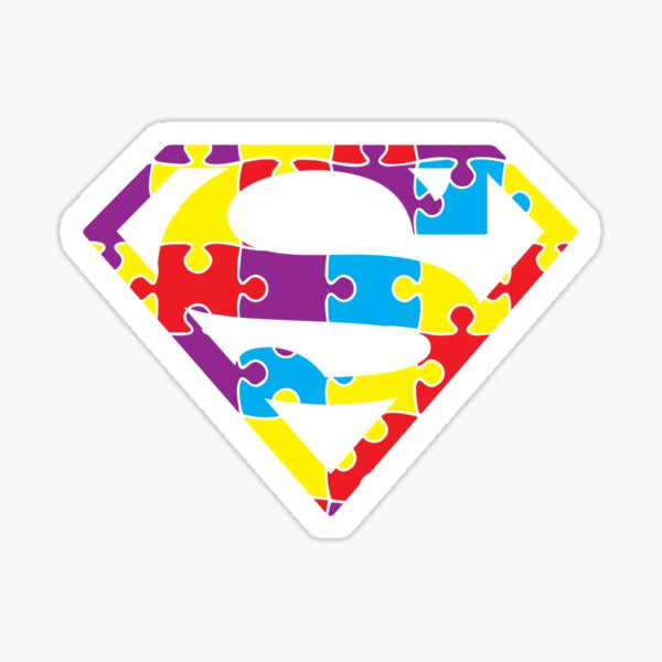 "Autism Superhero " Sticker for Sale by TeeVision | Redbubble
