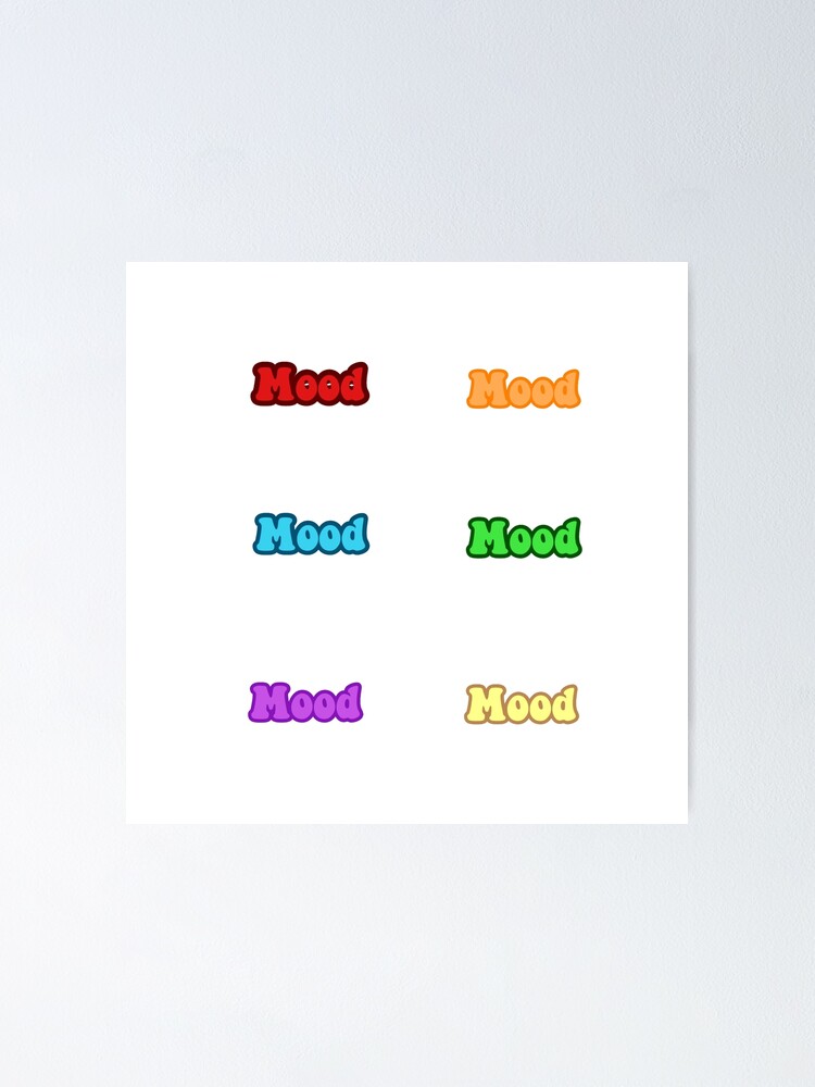"Mood sticker pack" Poster for Sale by MAIRJ | Redbubble