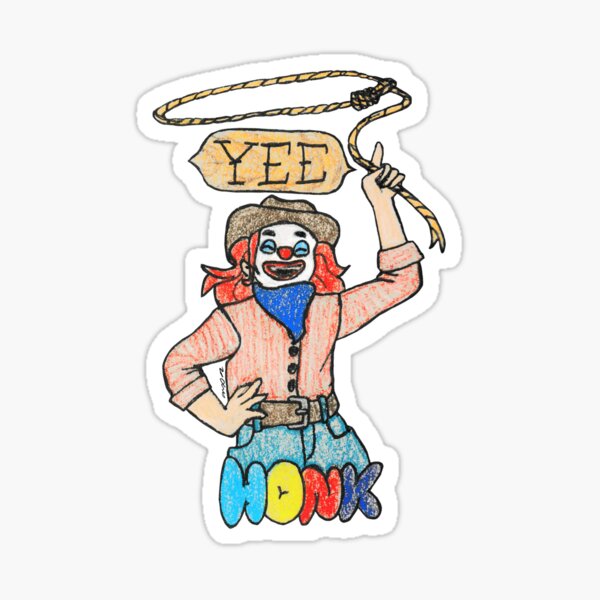 "Yee Honk!" Sticker for Sale by AlexKattyArts | Redbubble
