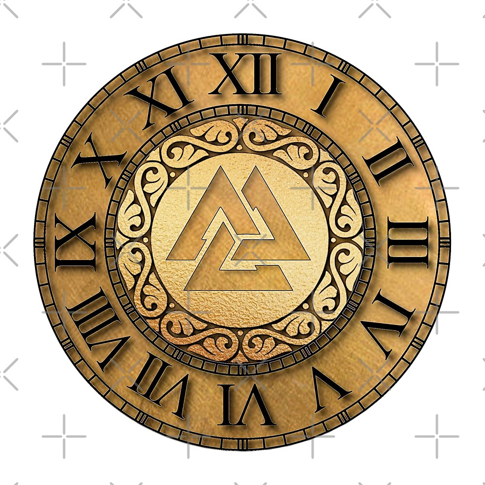 "Viking Spirit Clock" by FantasySkyArt | Redbubble