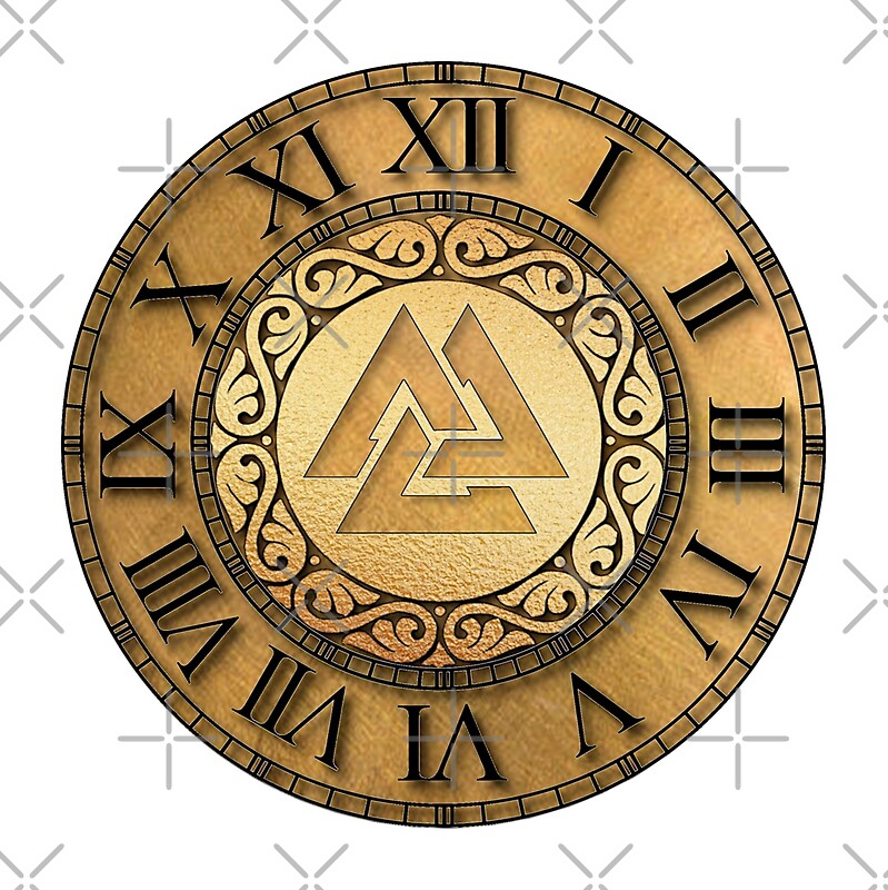 "Viking Spirit Clock" by FantasySkyArt | Redbubble
