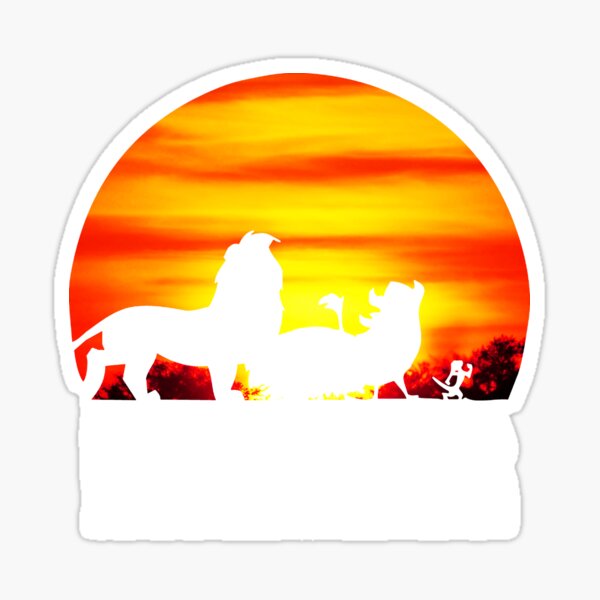 "Basowenya simba timon pumbaa" Sticker for Sale by andecha | Redbubble