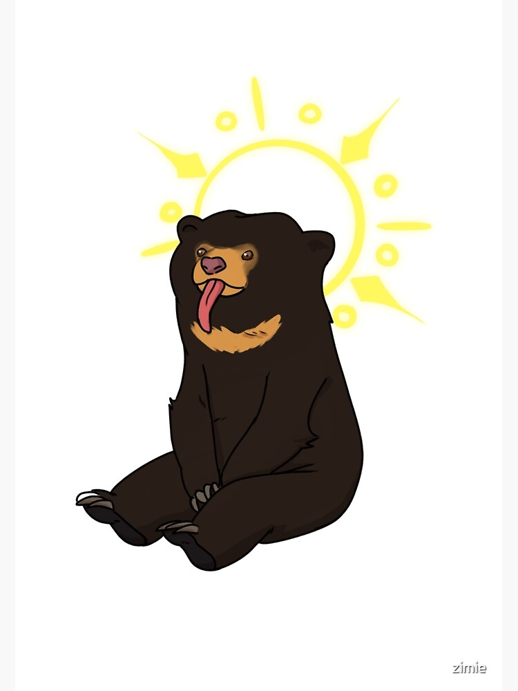 "Sun Bear" Poster by zimie | Redbubble