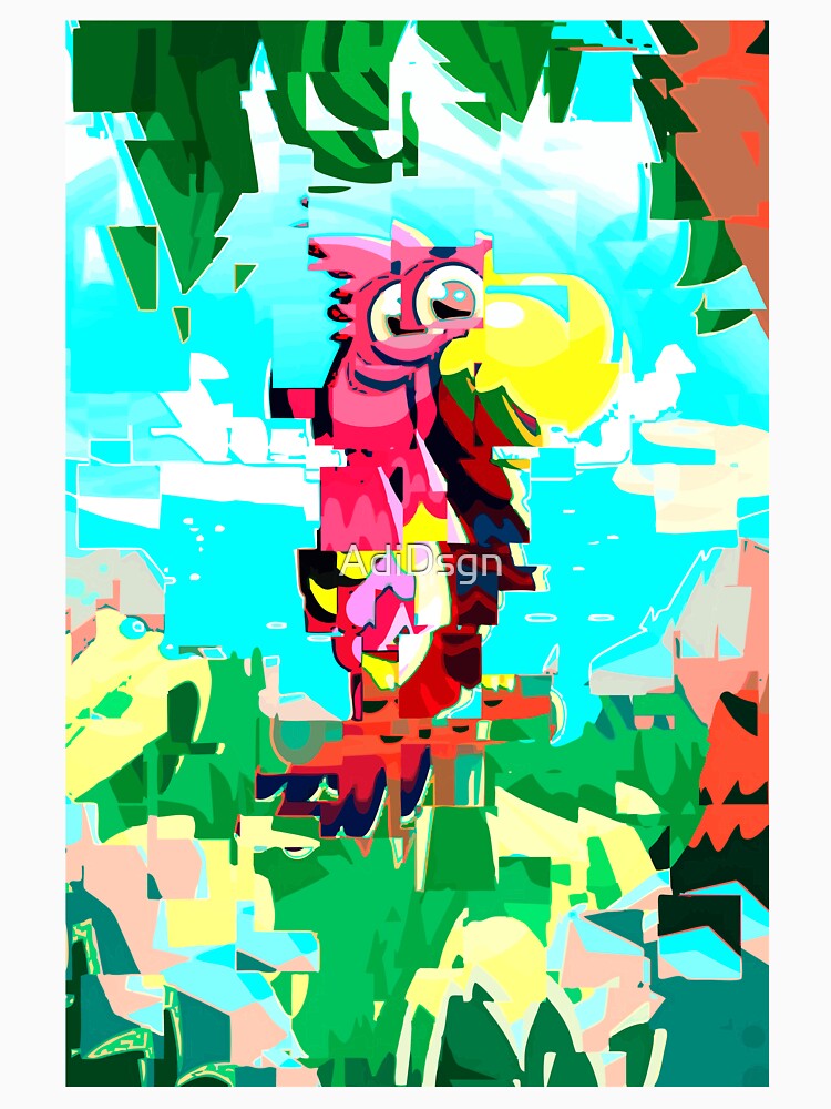 "Abstract red bird" T-shirt for Sale by AdiDsgn | Redbubble | abstract ...