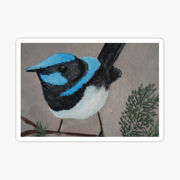 "Fairy Wren" Sticker for Sale by AmazingCorn | Redbubble