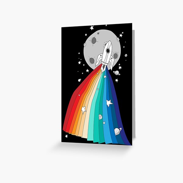 "Pride Rocket" Greeting Card for Sale by noeldelmar | Redbubble