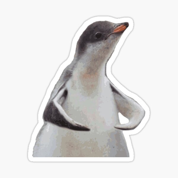"Strong Baby Penguin" Sticker for Sale by jbrulmans | Redbubble