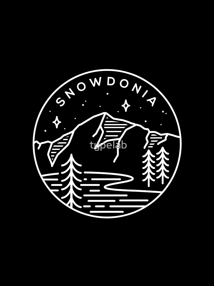 "Snowdonia National Park Emblem - Black" T-shirt for Sale by typelab ...