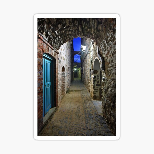 "A medieval walk in Chios island" Sticker by Cretense72 | Redbubble