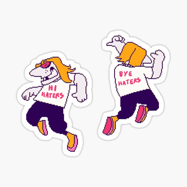 "Milton HI and BYE haters" Sticker for Sale by siins | Redbubble