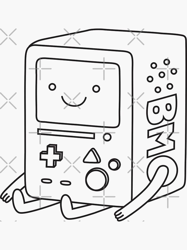 "BMO" Sticker for Sale by plushism | Redbubble