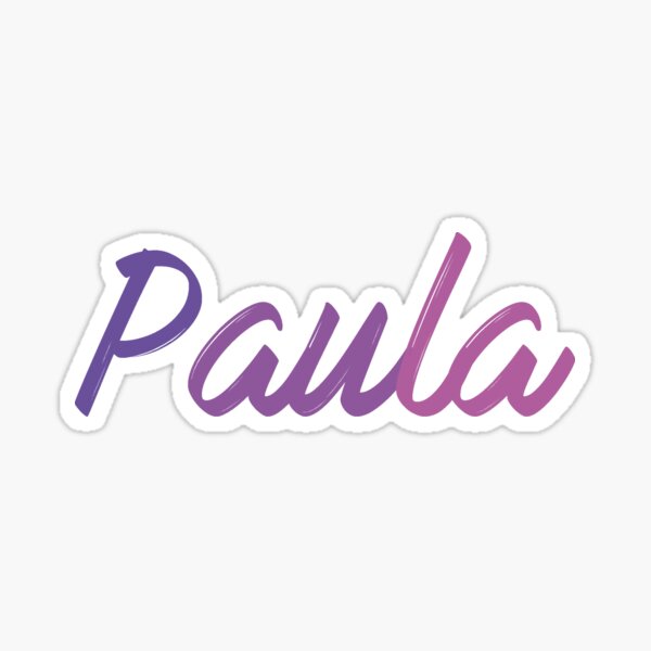 "Paula" Sticker by Shalomjoy | Redbubble