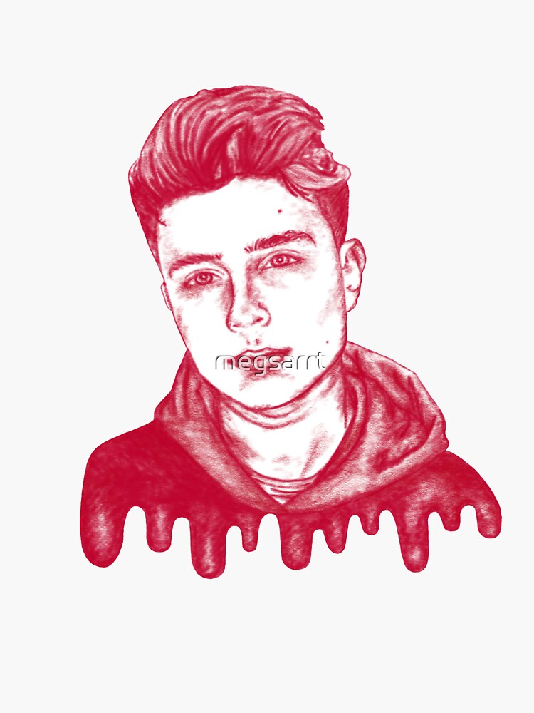 "Roadtriptv Brooklyn Wyatt Digital Art" Sticker by megsarrt | Redbubble