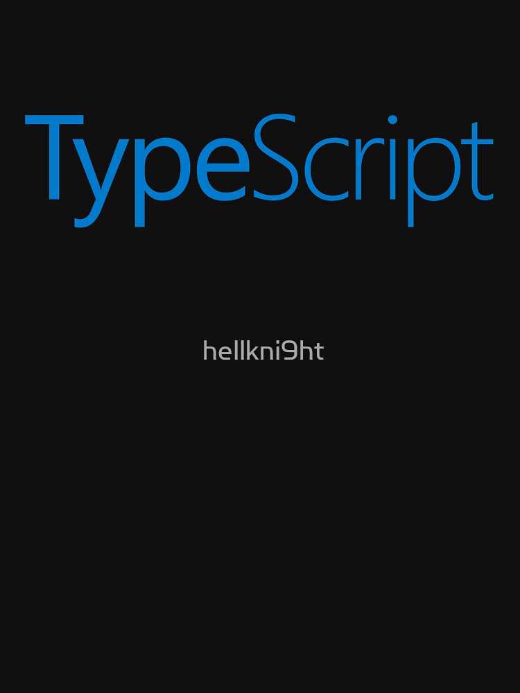"TypeScript Official Logo (Black)" T-shirt for Sale by hellkni9ht ...