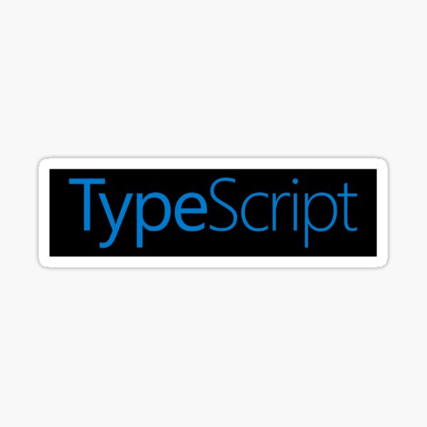 "TypeScript Official Logo (Black)" Sticker by hellkni9ht | Redbubble