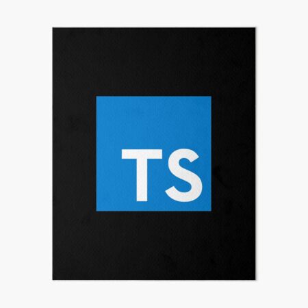"TypeScript Logo (Black Edition)" Art Board Print for Sale by ...