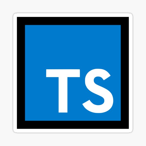 "TypeScript Logo (Black Edition)" Sticker for Sale by hellkni9ht ...