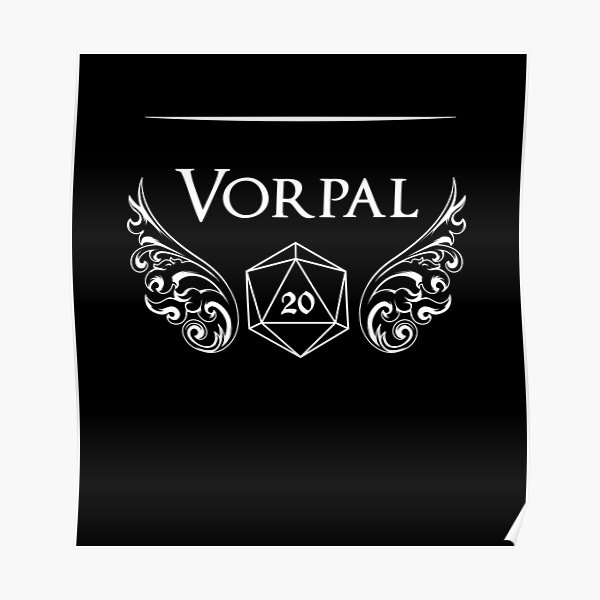 "Review Vorpal D & D" Poster for Sale by XeRose | Redbubble