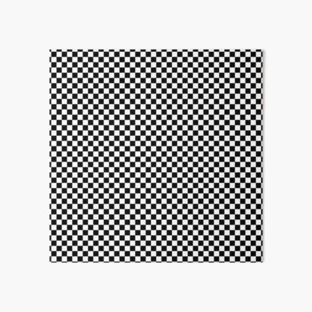 "Small Checker Print - Black and White" Art Board Print for Sale by ...