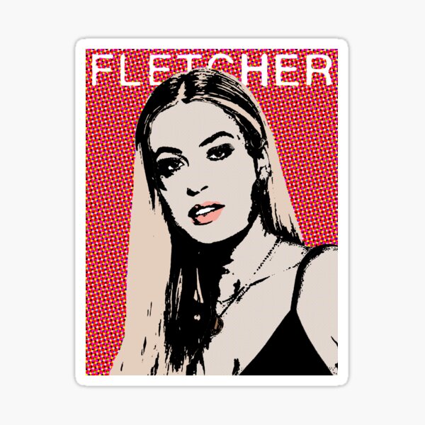 "FLETCHER pop art" Sticker by troypos10 | Redbubble