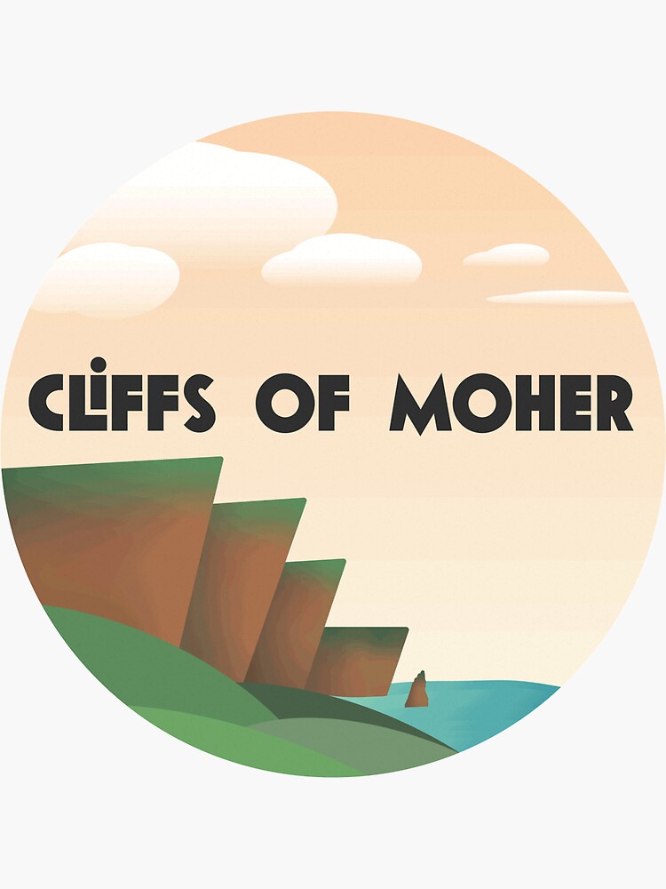 "Ireland - Cliffs of Moher" Sticker by costag3 | Redbubble