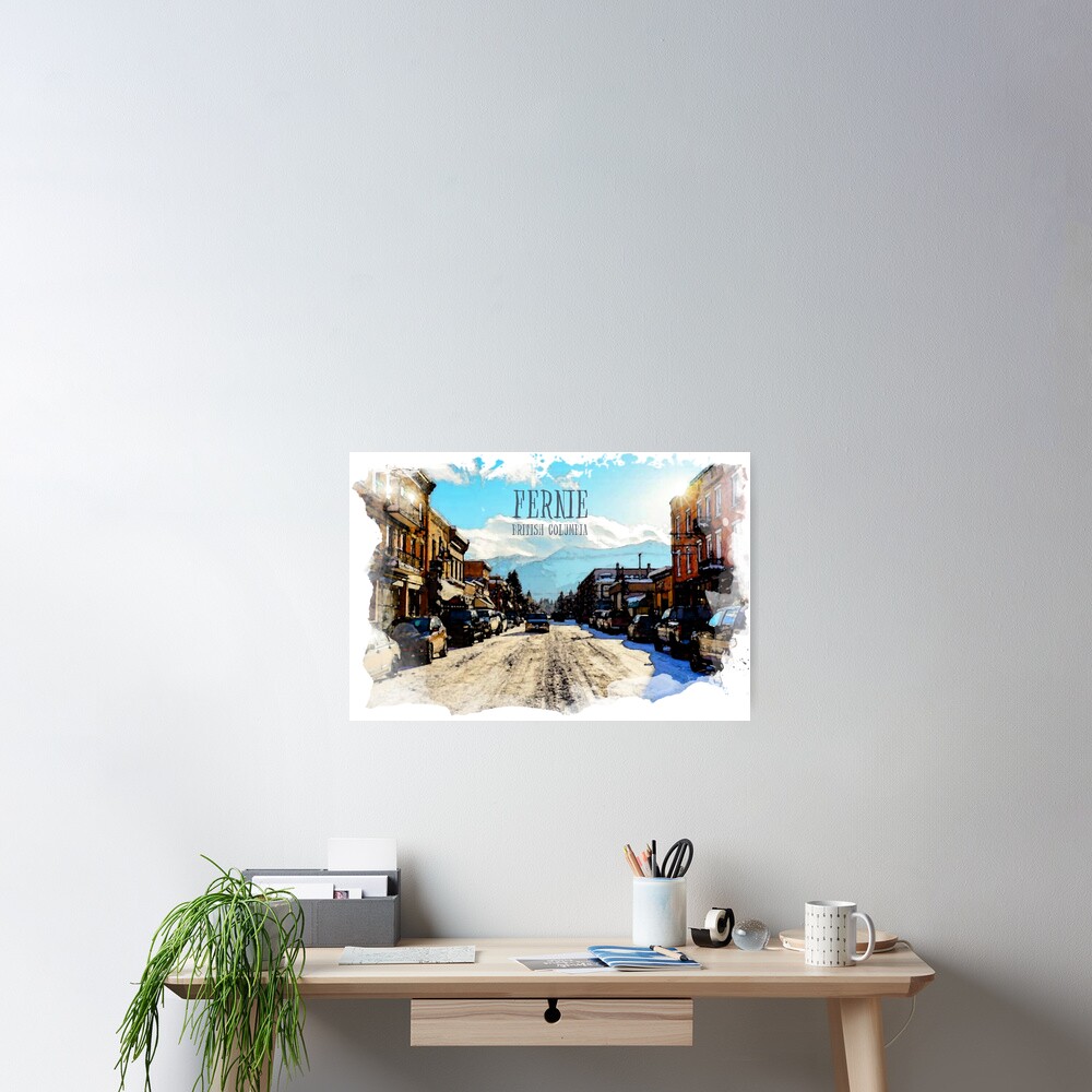 "Fernie, British Columbia" Poster for Sale by sdoowac | Redbubble