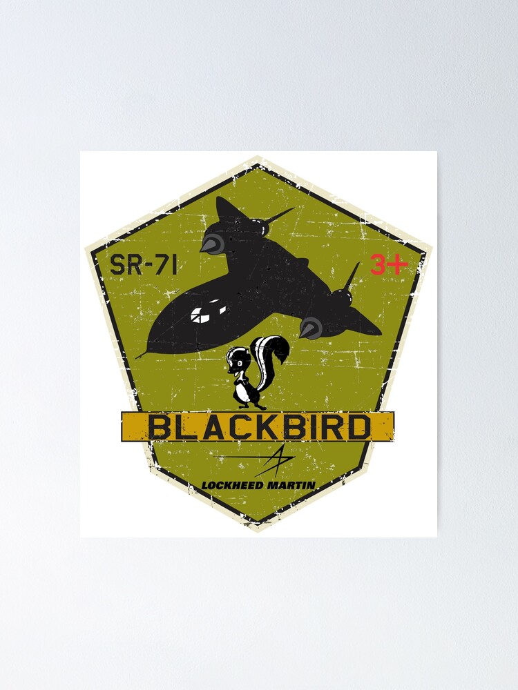 "SR-71 Blackbird Skunkworks - Grunge Style" Poster by pzd501 | Redbubble