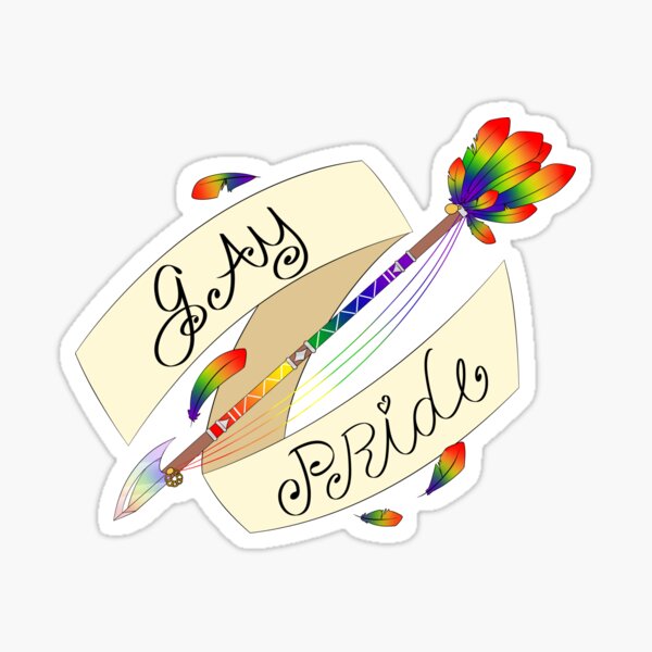 "Gay Pride Arrow" Sticker for Sale by MetallicWings15 | Redbubble