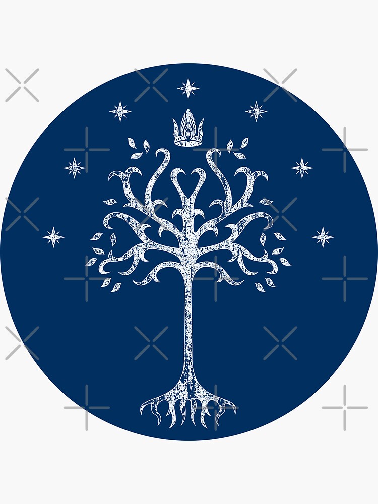 "The White Tree Crest" Sticker for Sale by huckblade | Redbubble