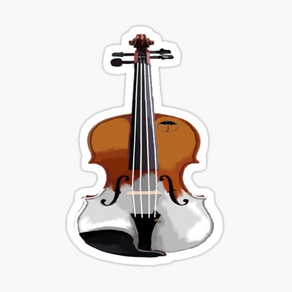 "The White Violin" Sticker for Sale by PunkxCass | Redbubble