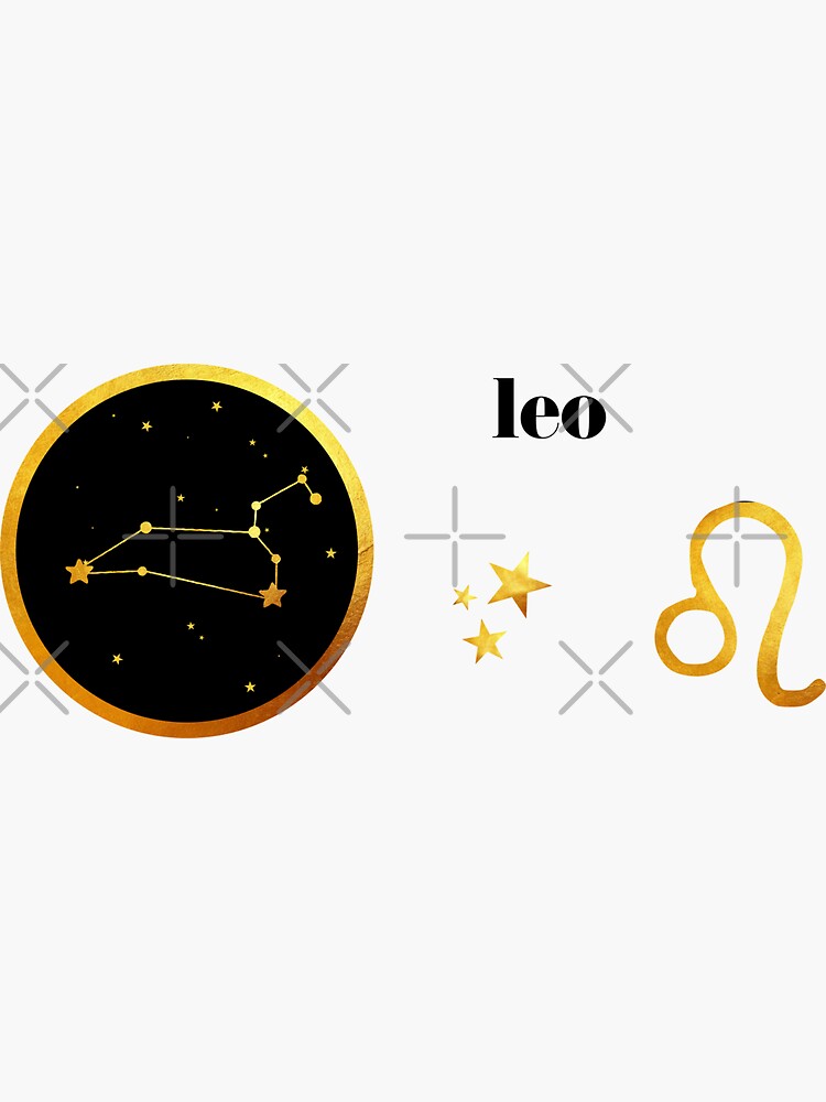 "Gold Leo" Sticker for Sale by abbyjane325 | Redbubble