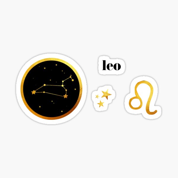 "Gold Leo" Sticker for Sale by abbyjane325 | Redbubble