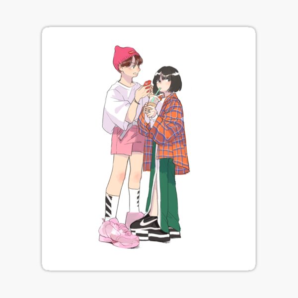 "look at those fashionable kids - sope" Sticker for Sale by muu-baba ...